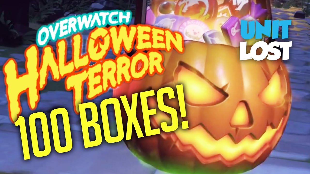 Overwatch - Opening 100 Halloween Terror Loot Boxes!!! - YouTube