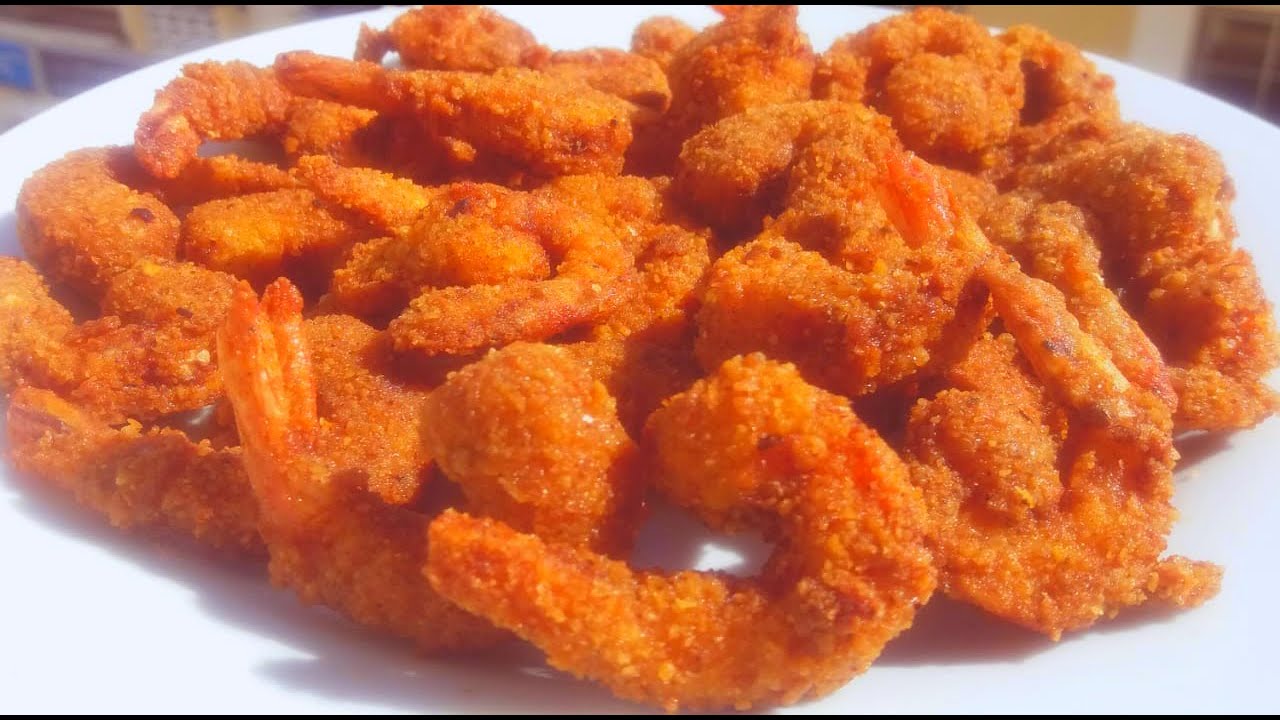 Crispy Golden Prawns Fry//Best Starter - YouTube