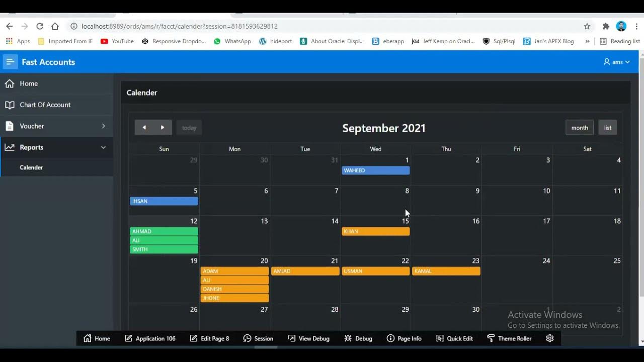 How To Create Schedule Calendar in Oracle APEX to Manage Events - YouTube