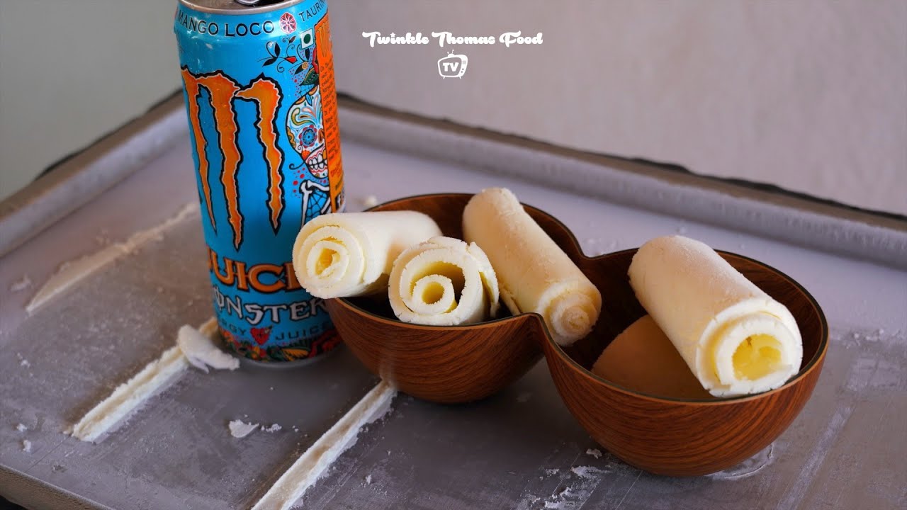 Monster Energy Juice Mango Loco Ice Cream Roll - YouTube