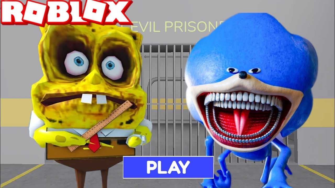 Shin Sonic Tapes Avatar plays Spongebob Barry's Prison Obby SPEED RUN ...