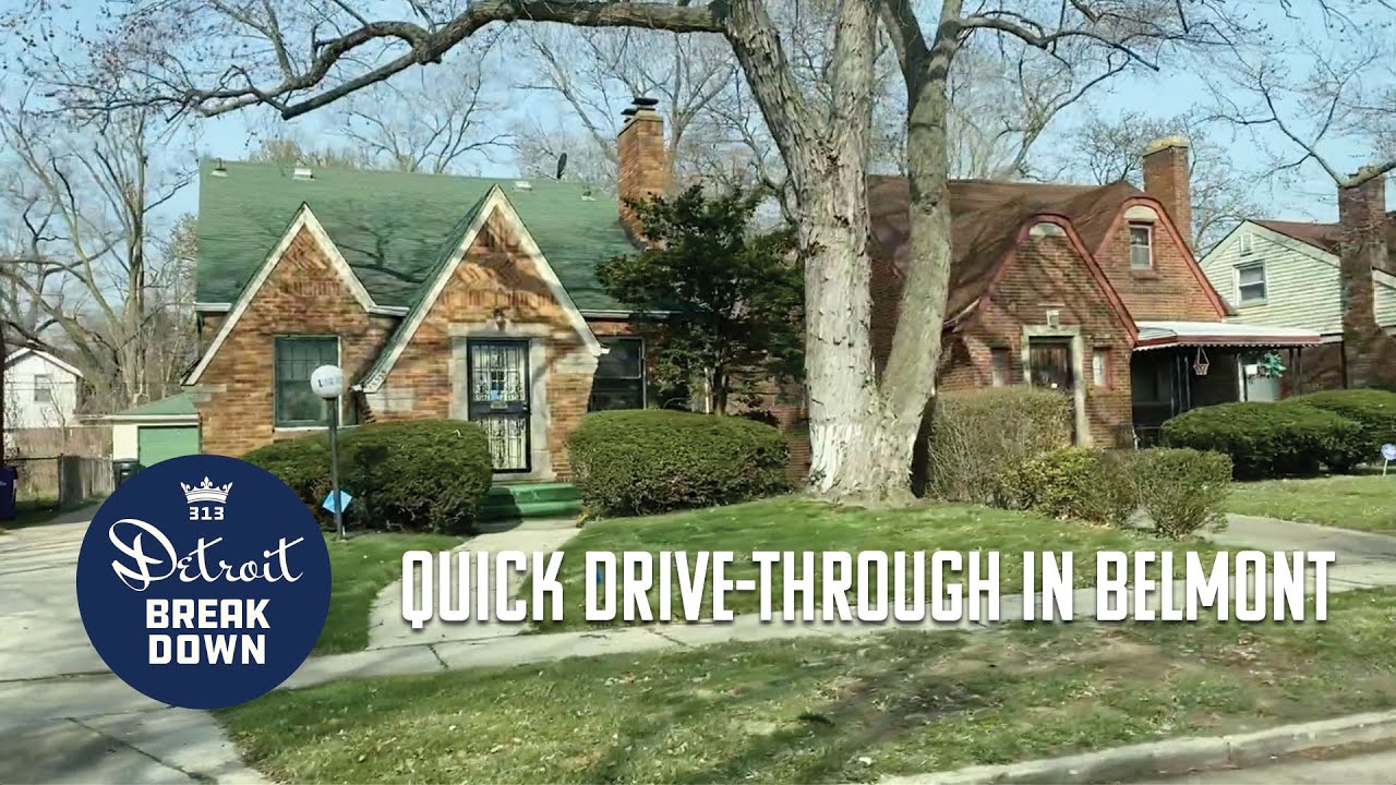 Driving the Belmont Neighborhood in Detroit - YouTube