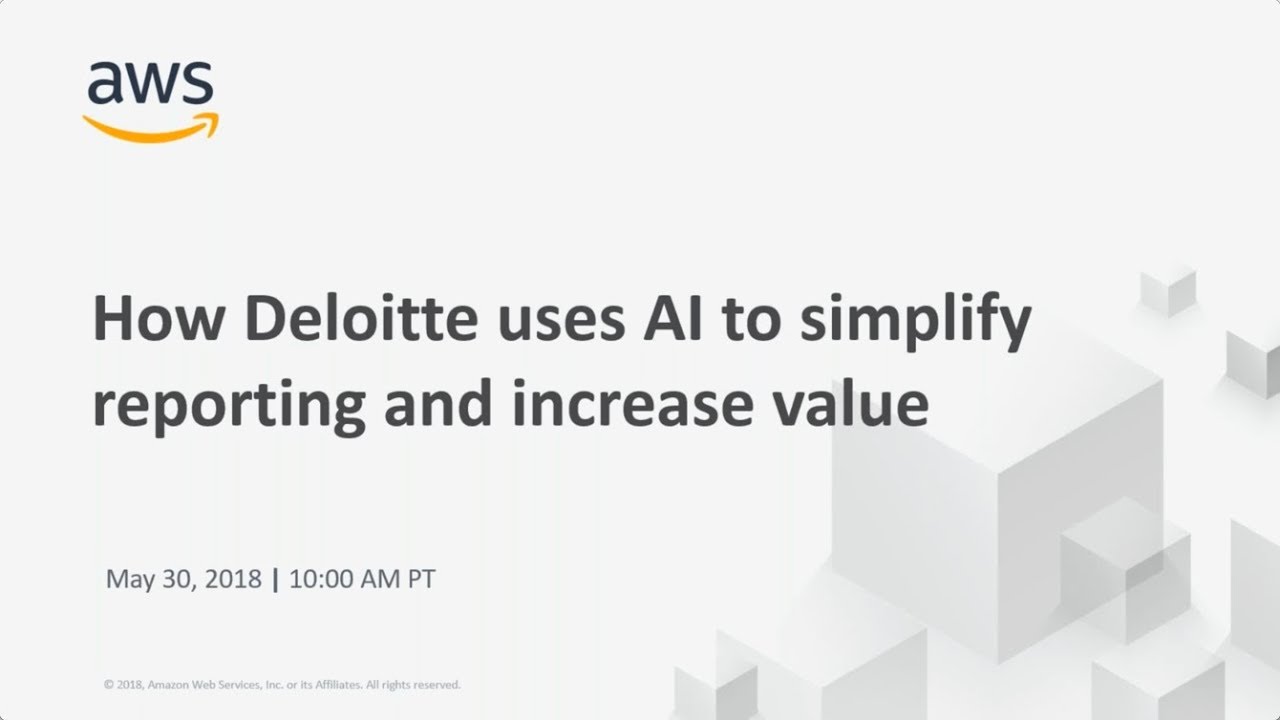 How Deloitte Uses AI to Simplify Reporting and Increase Value - YouTube