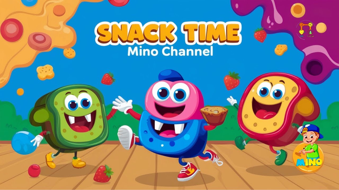 🎵 Snack Time Rap | Healthy Snacks 🍎🧃 | Mino Kids Preschool - YouTube