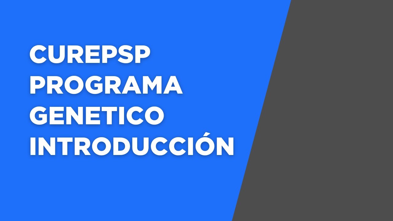 CurePSP Programa Genetico Introducción - YouTube