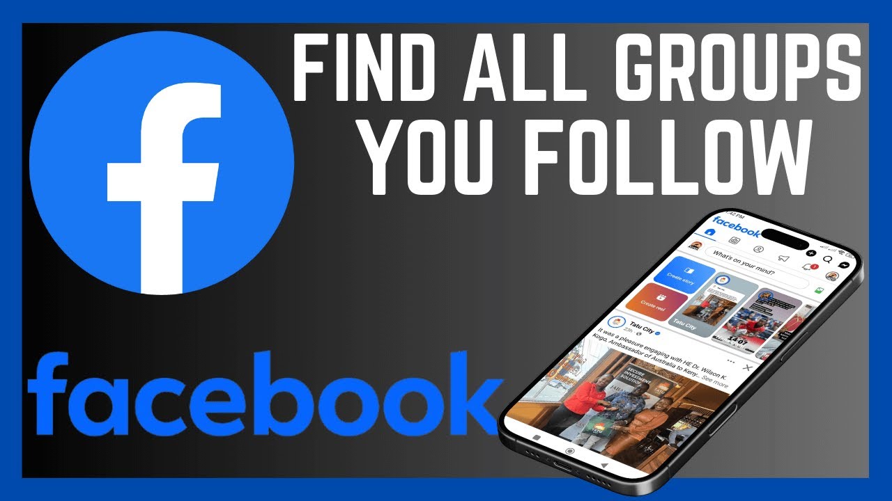 How To Find All Groups You Follow On Facebook - YouTube