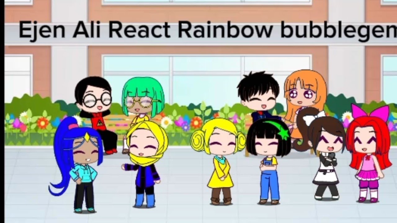 Ejen Ali react Rainbow bubblegem - YouTube
