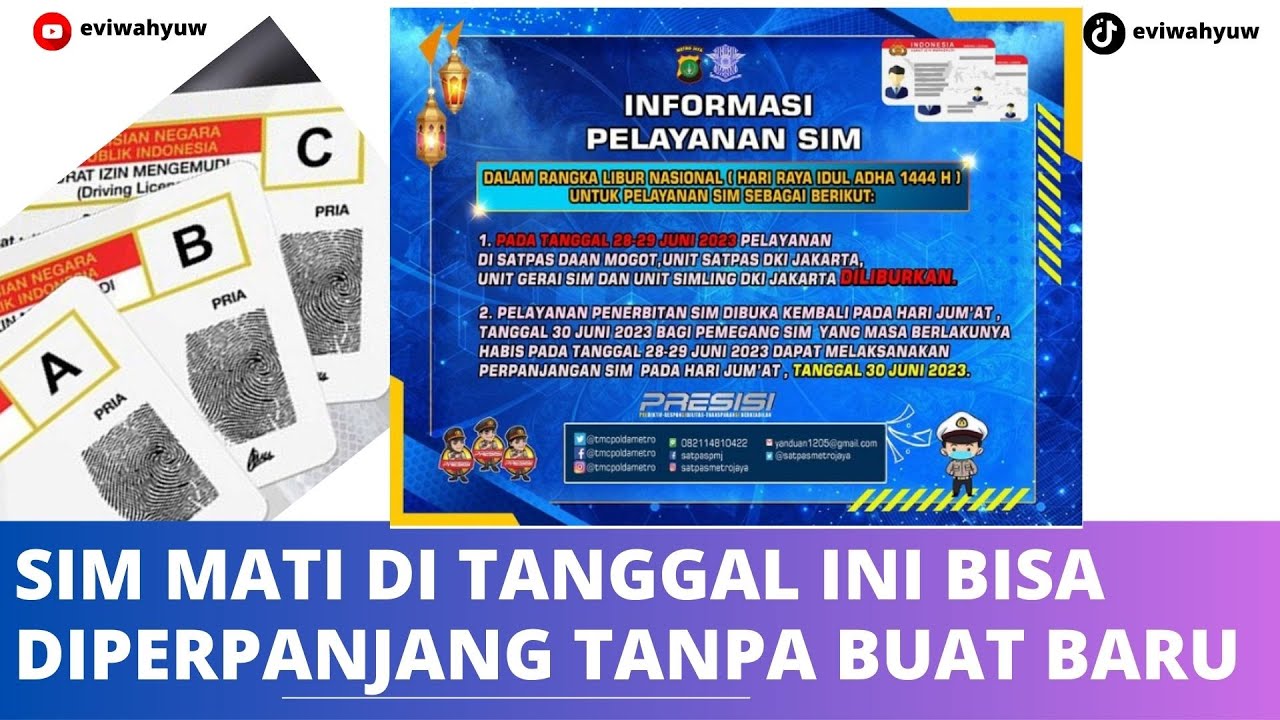 SIM MATI BISA DIPERPANJANG! CARA PERPANJANG SIM MATI | BISAKAH SIM MATI ...