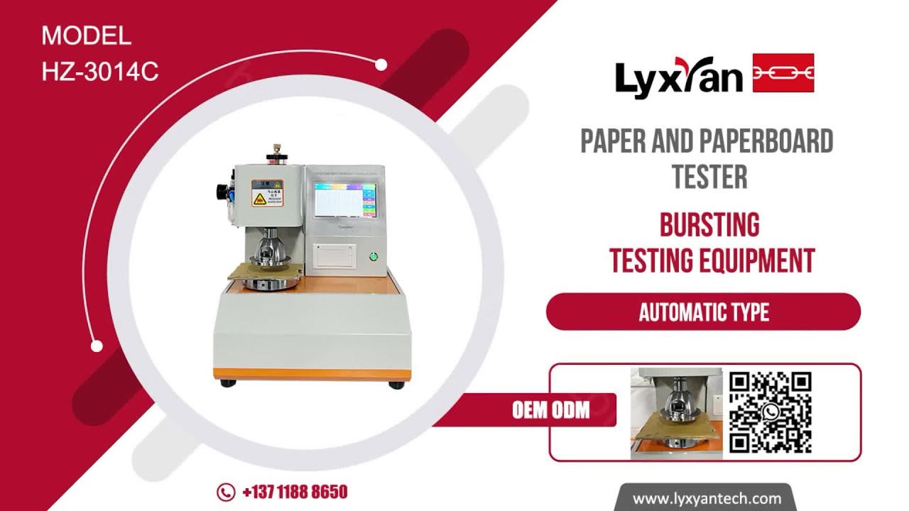 Paperboard Rupture Strength Testing Machine ISO 2758 Detailed ...