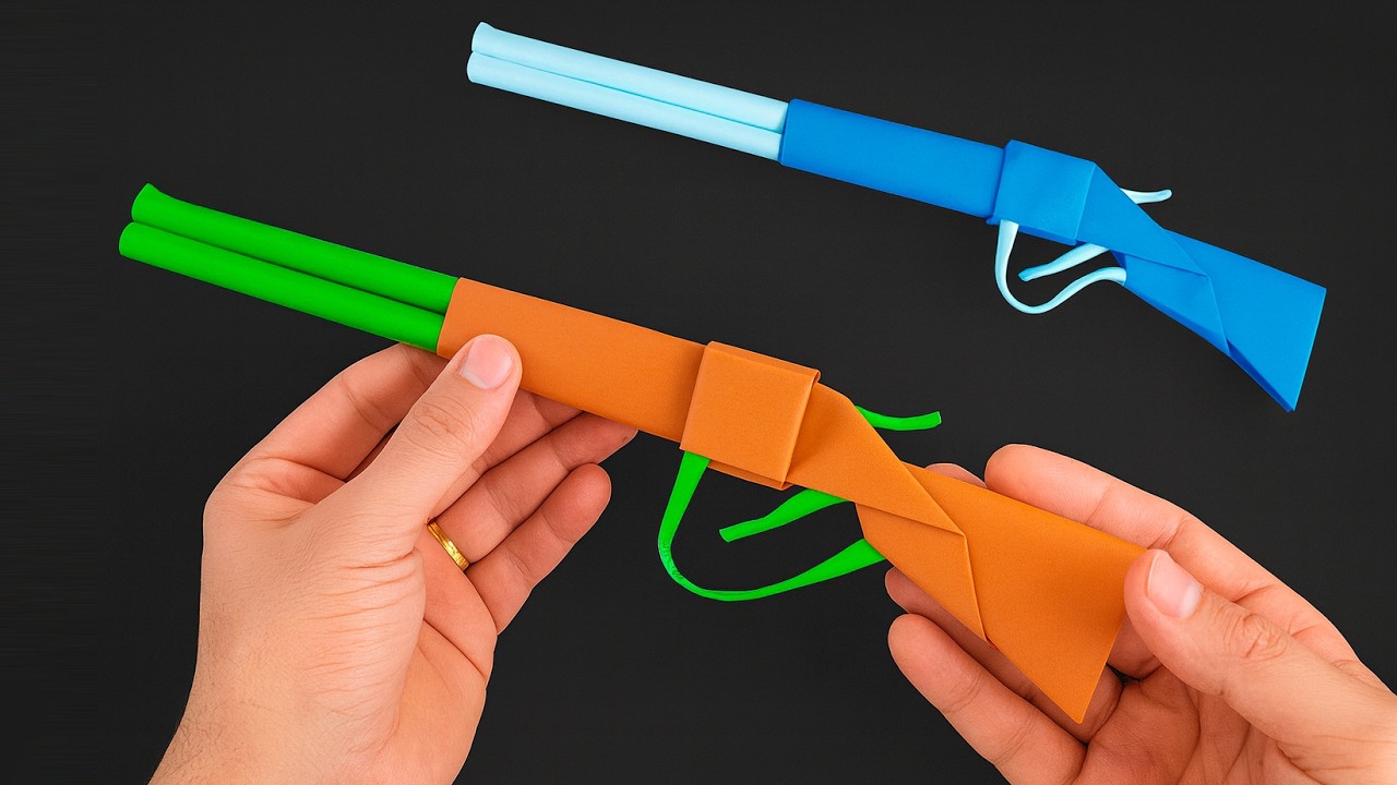 How to Make a Paper Shotgun | Step-by-Step Origami Tutorial - YouTube