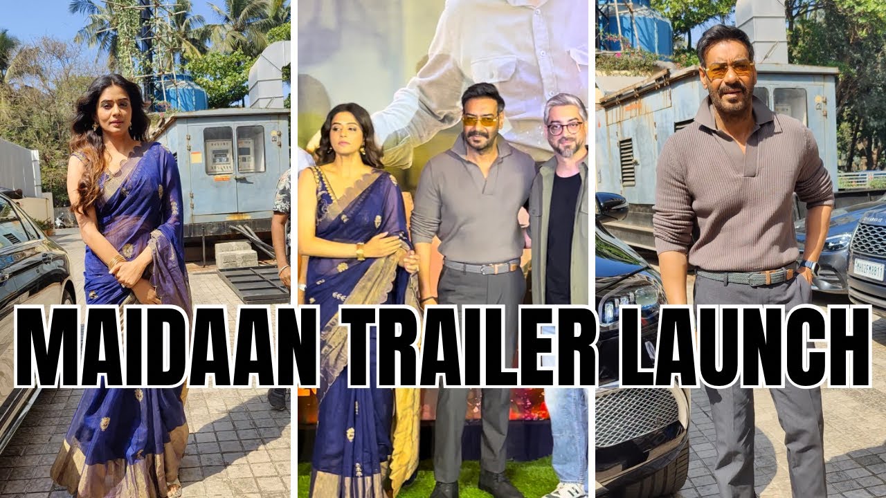 Maidaan Trailer Launch | Ajay Devgn STYLISH Entry | Priyamani Cute Look ...