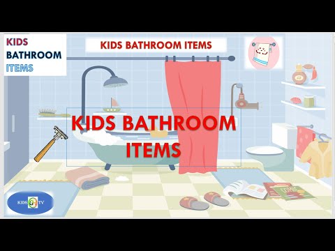 BATHROOM ITEMS FOR BABIES-KIDS & NURSERY RHYMES II BATHROOM VOCABULARY ...
