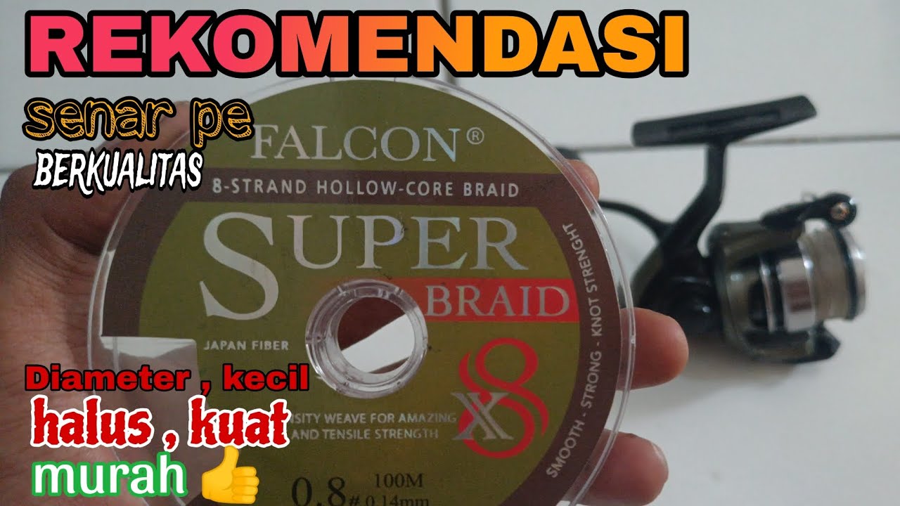 SENAR FALCON PE 0.8 X8 JAPAN FIBER - YouTube