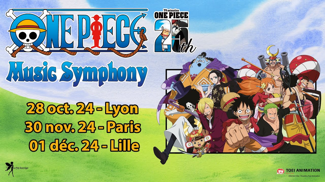 LE concert 25ème anniversaire de ONE PIECE Music Symphony à Paris, Lyon ...