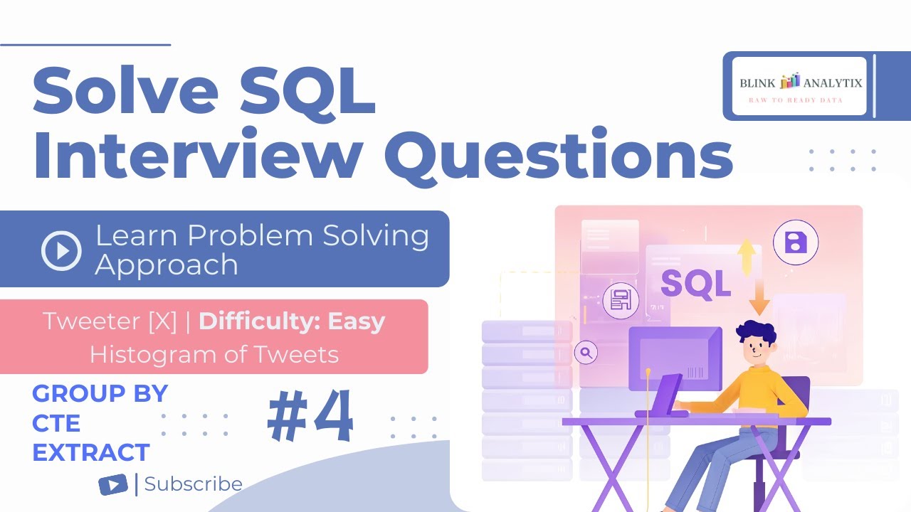 Solve SQL Interview Question | Tweeter [X] | Difficulty: Easy | Histogram of Tweets - YouTube