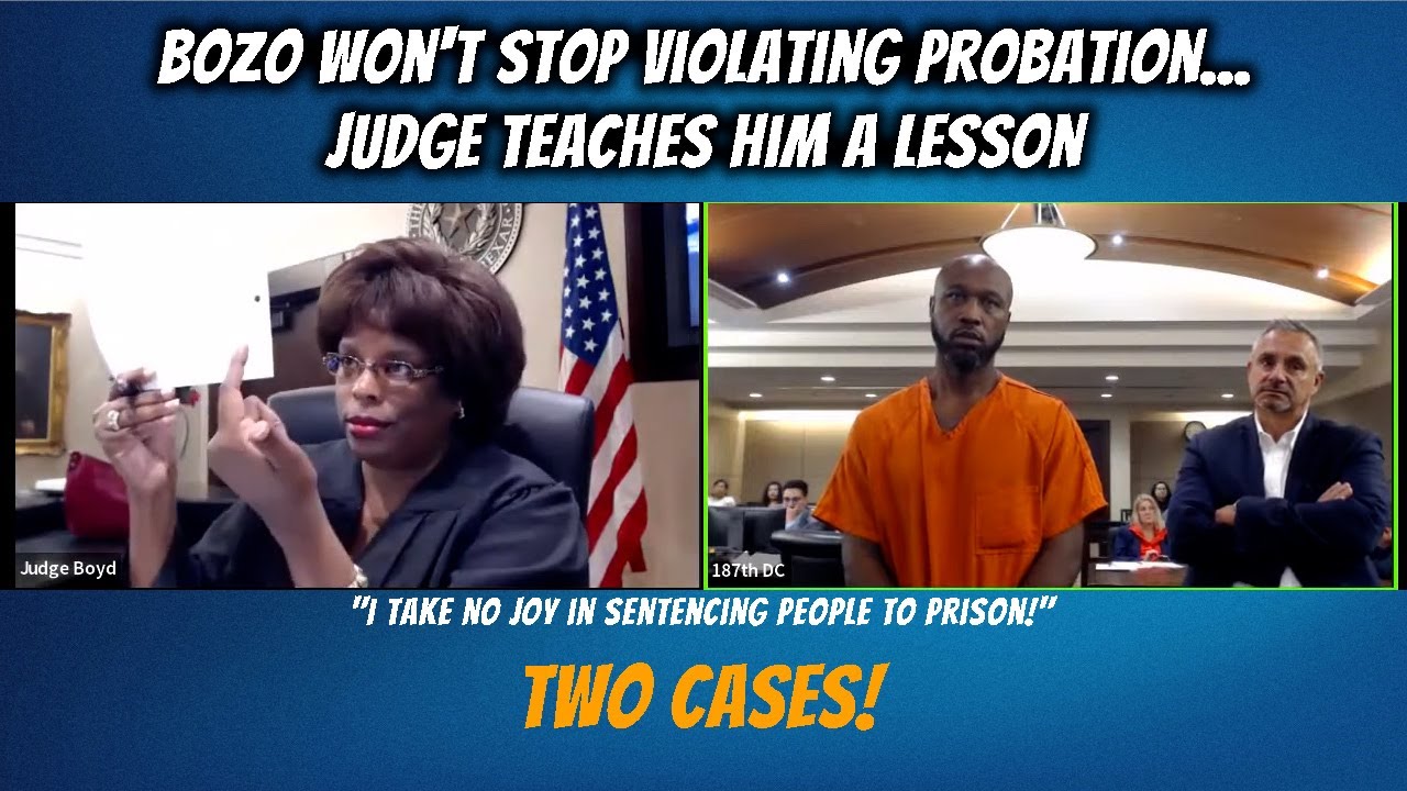 JUDGE TEACHES MAN A LESSON... DON'T VIOLATE PROBATION! - YouTube