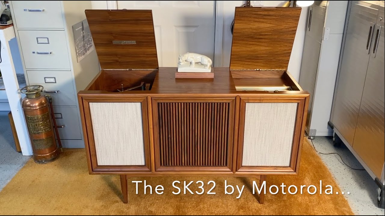 1960 Drexel Motorola Model SK32, Three Channel Stereo Console - YouTube