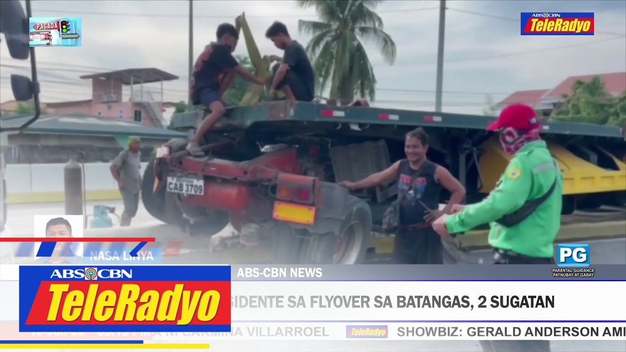 Trailer truck naaksidente sa flyover sa Batangas, 2 sugatan | Pasada ...