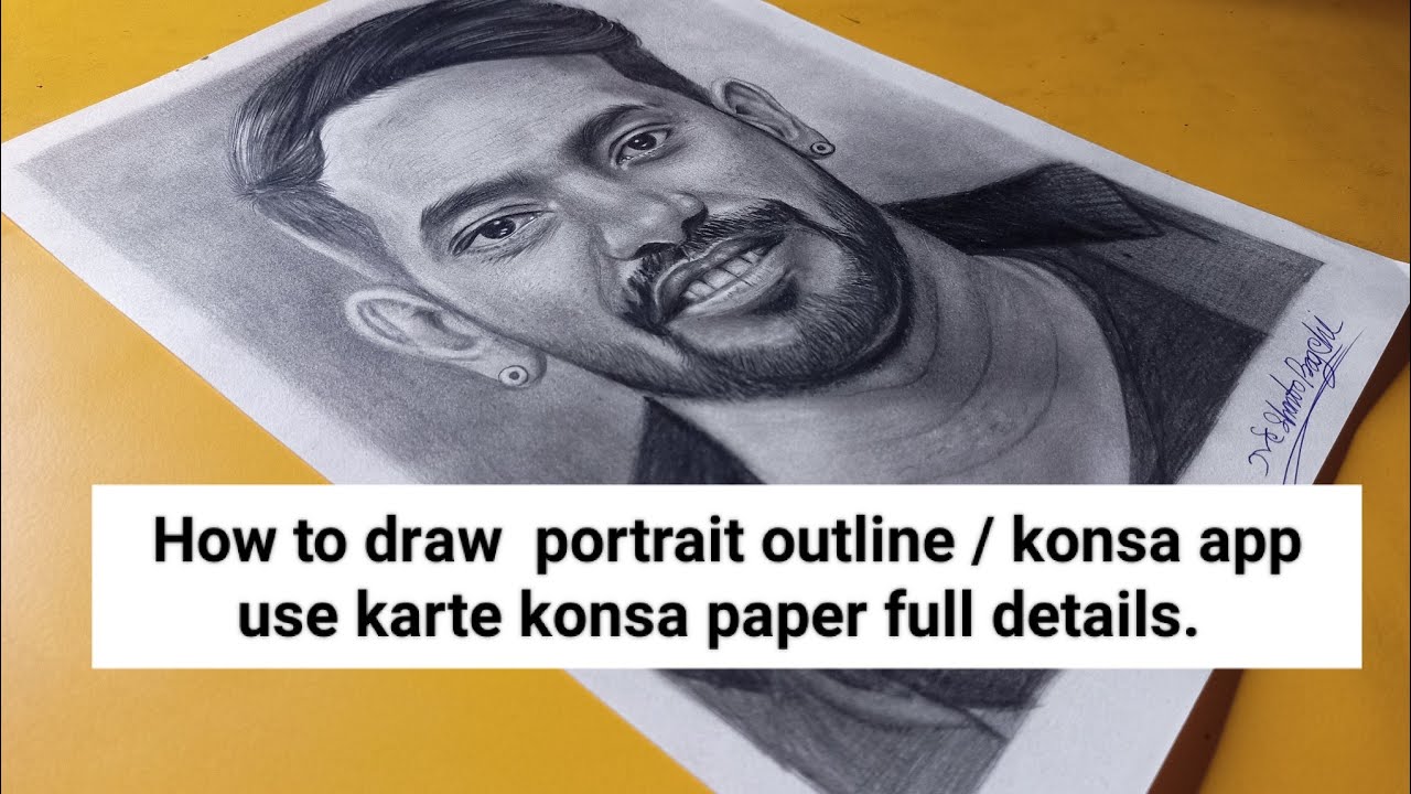 How to draw portrait outline ?/ full information video #art #drawing # ...