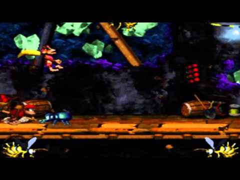 Donkey Kong Country 2 Walkthrough Part 17: Pushy Places - YouTube