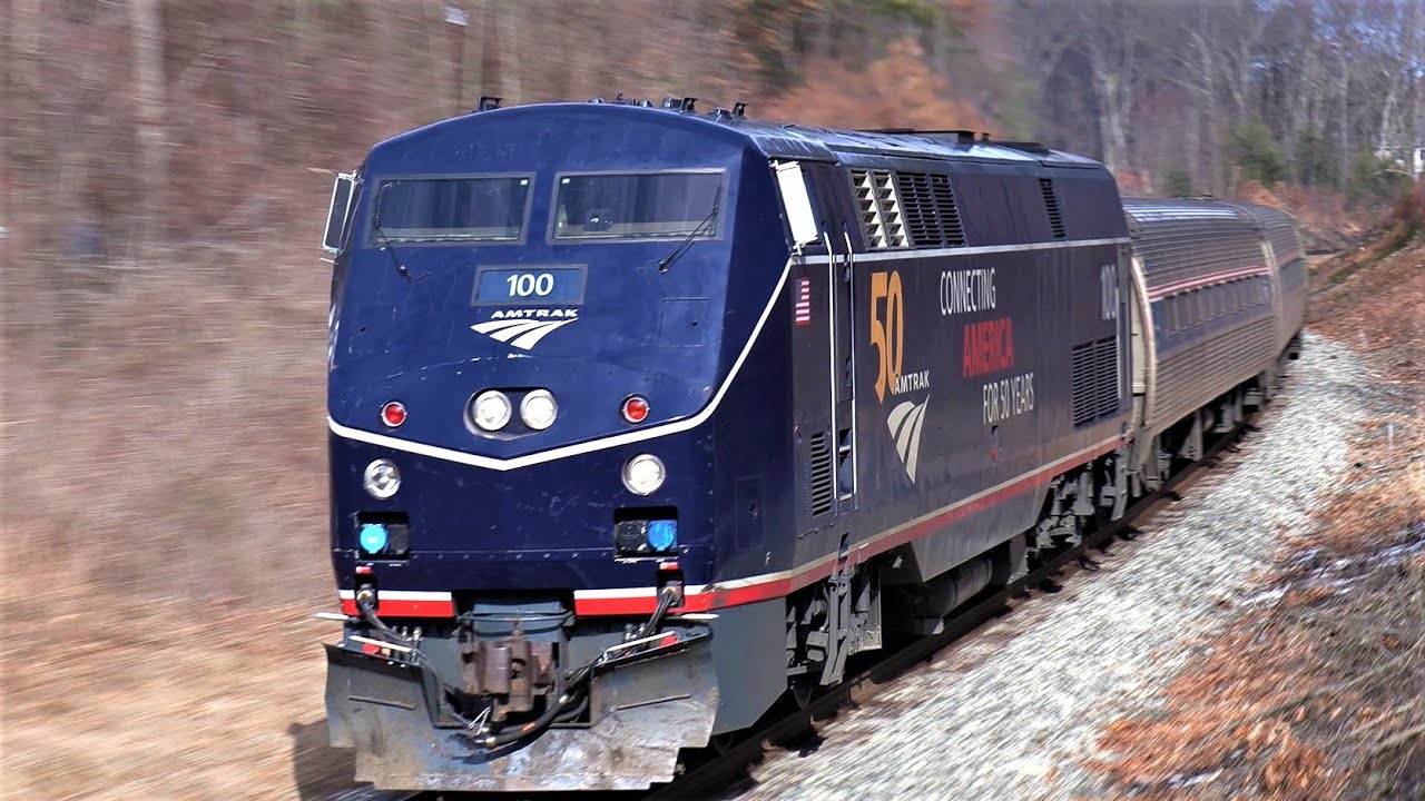 Amtrak 57 (Vermonter) 2/20/2023 - AMTK 100 - Midnight Blue ...