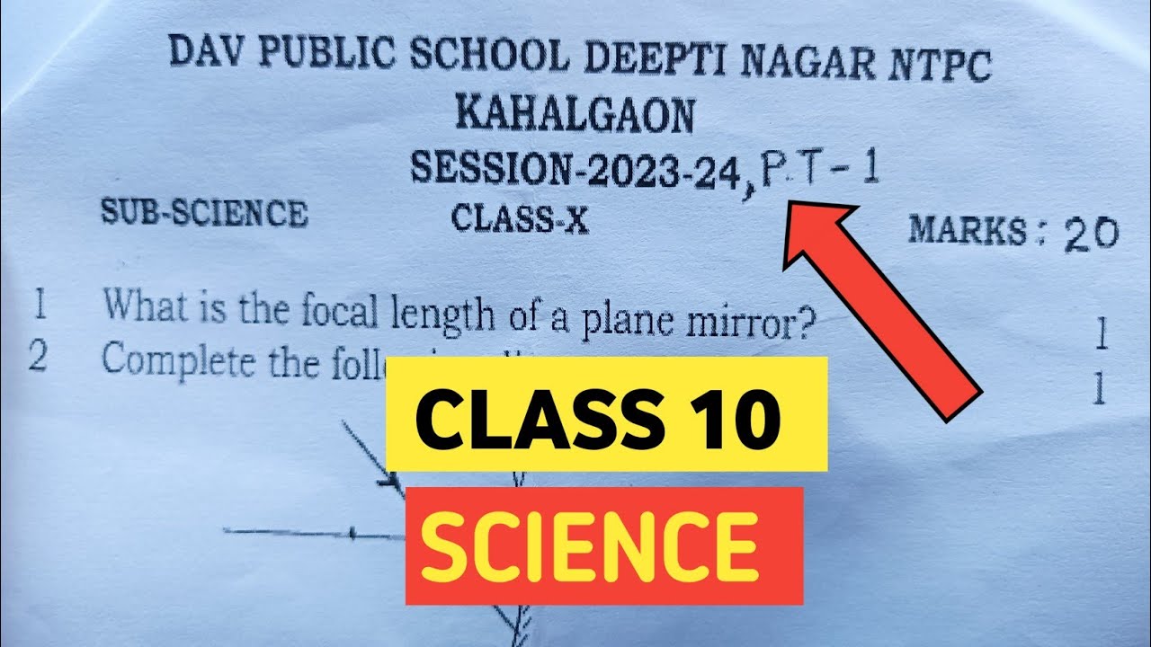 Class 10 question paper of periodic test 1/Pre mid term of science ...