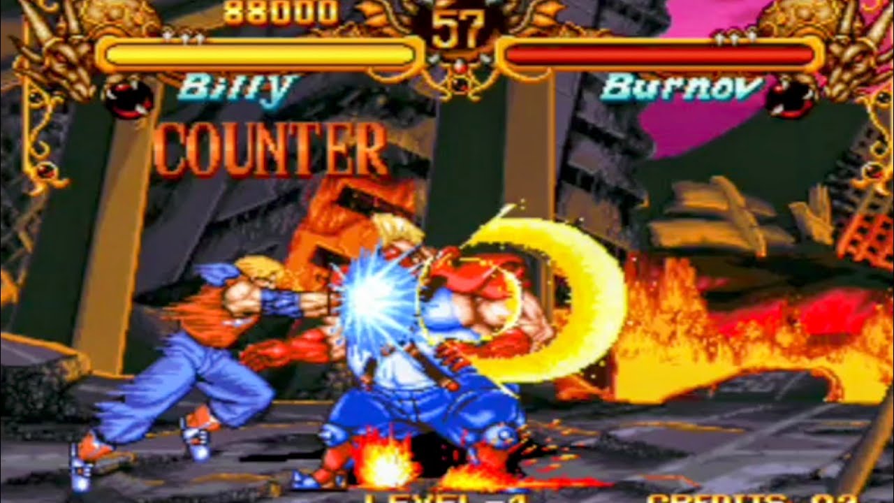 Double Dragon - BILLY arcade 1995 neo geo fighting game - YouTube