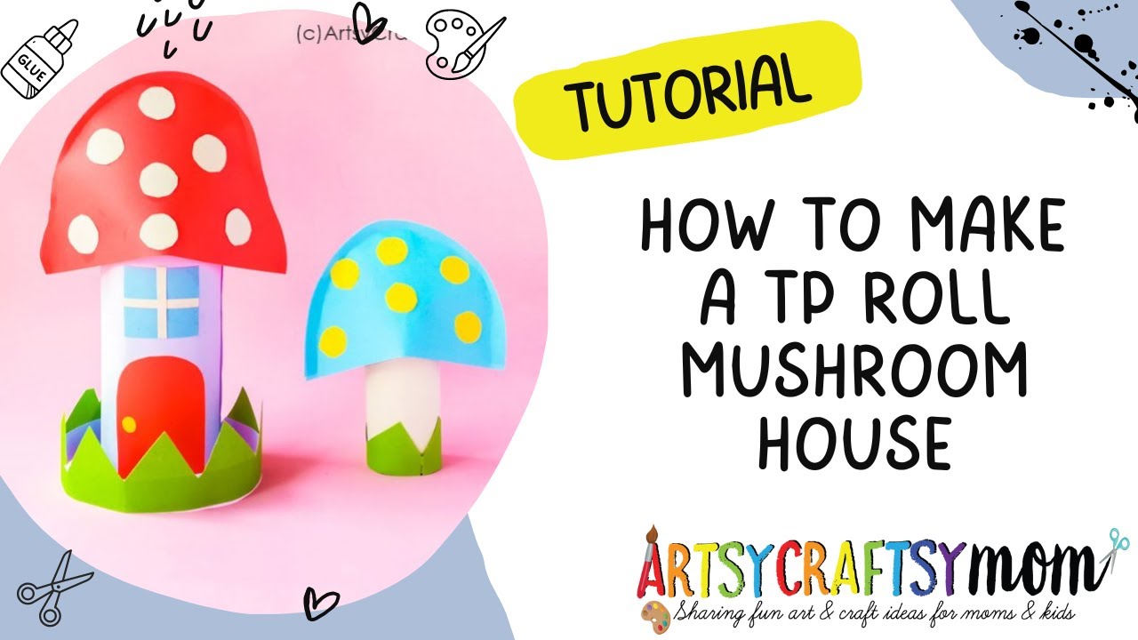 Papercraft Mushroom House Make An Easy Mushroom Fairy House Paper