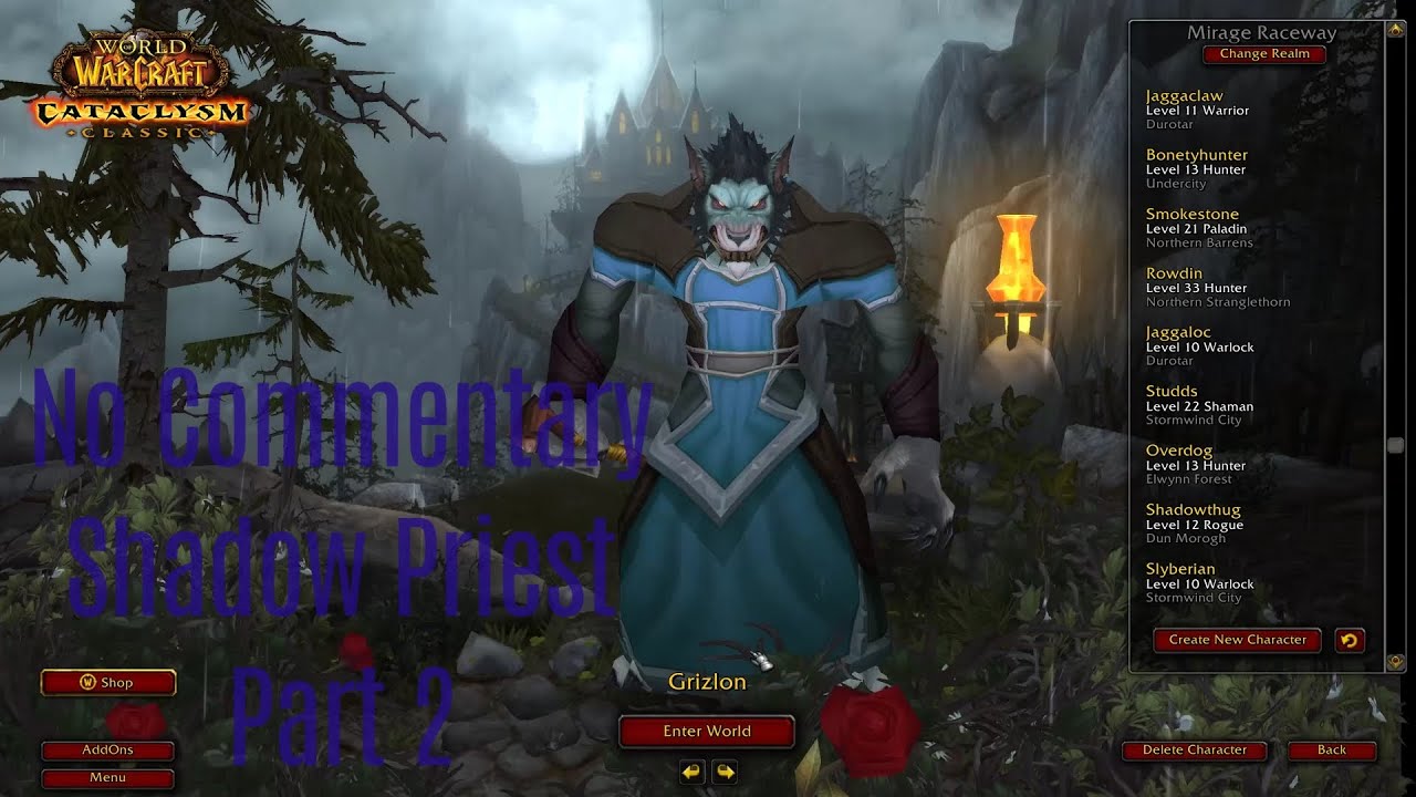 Wow Cata No Commentary Shadow Priest Part 2 - YouTube