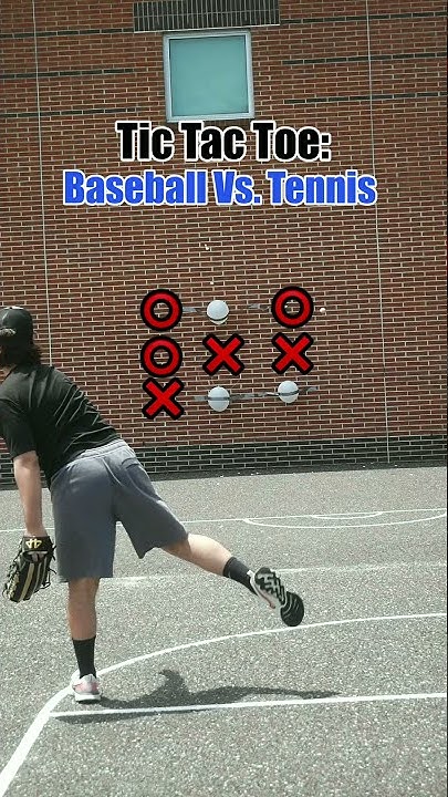 INSANE Tennis Vs. Baseball TIC TAC TOE CHALLENGE! #shorts - YouTube
