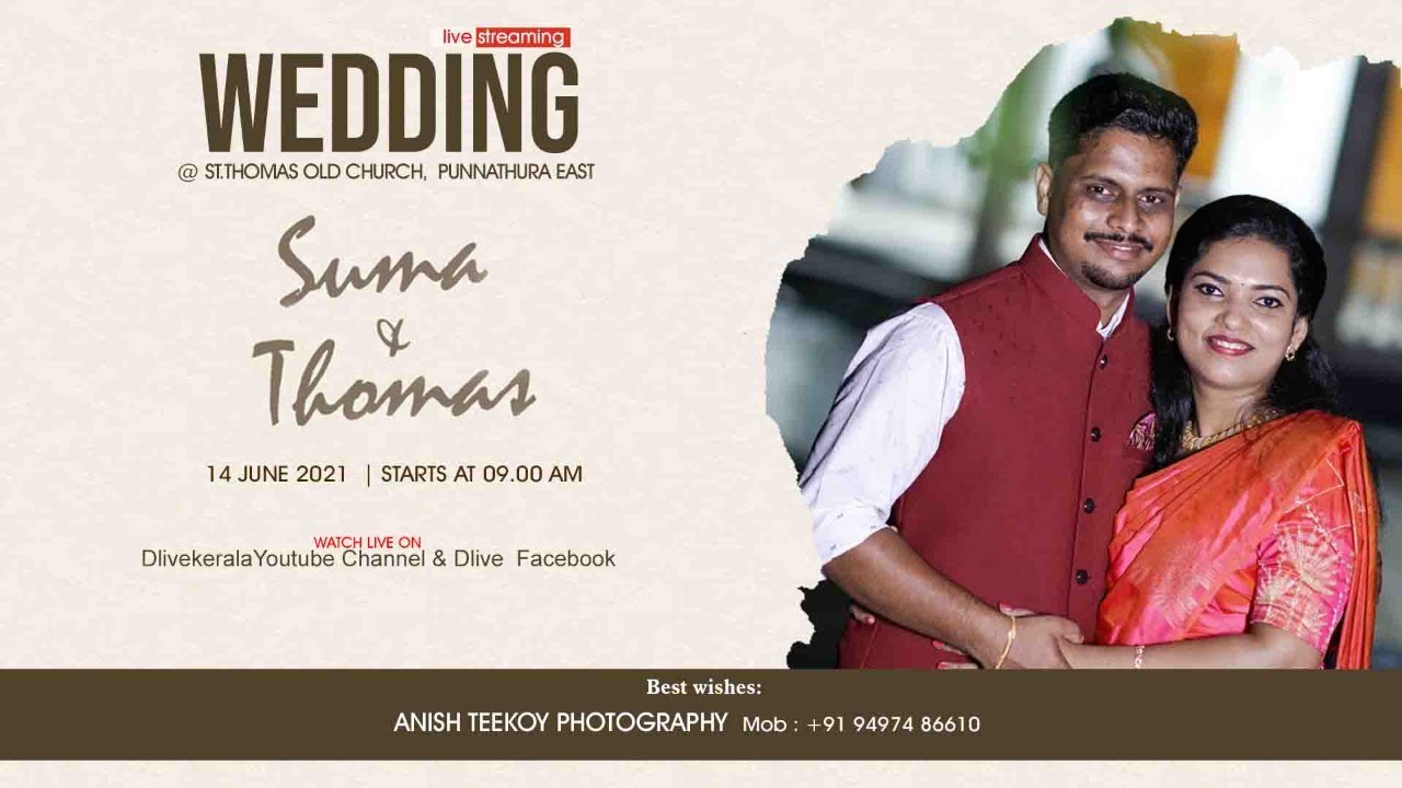 Wedding || Suma & Thomas || 14.06.2021 || AnishTeekoy Photography Mob ...
