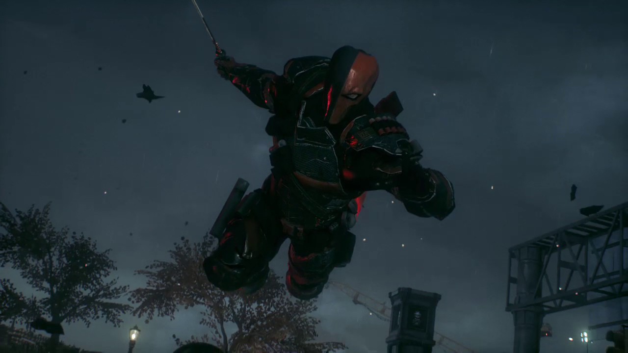 Batman Arkham Knight-Deathstroke Battle - YouTube