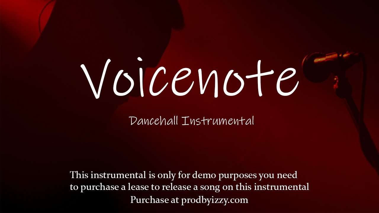 [FREE] Dancehall Riddim Instrumental 2023 - "Voicenote" - YouTube