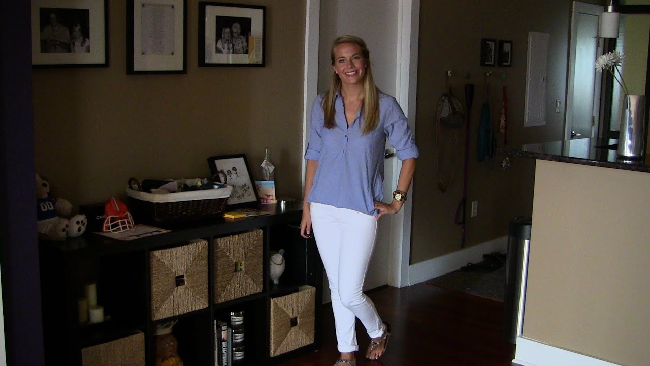 Summer OOTD: White Jeans - YouTube