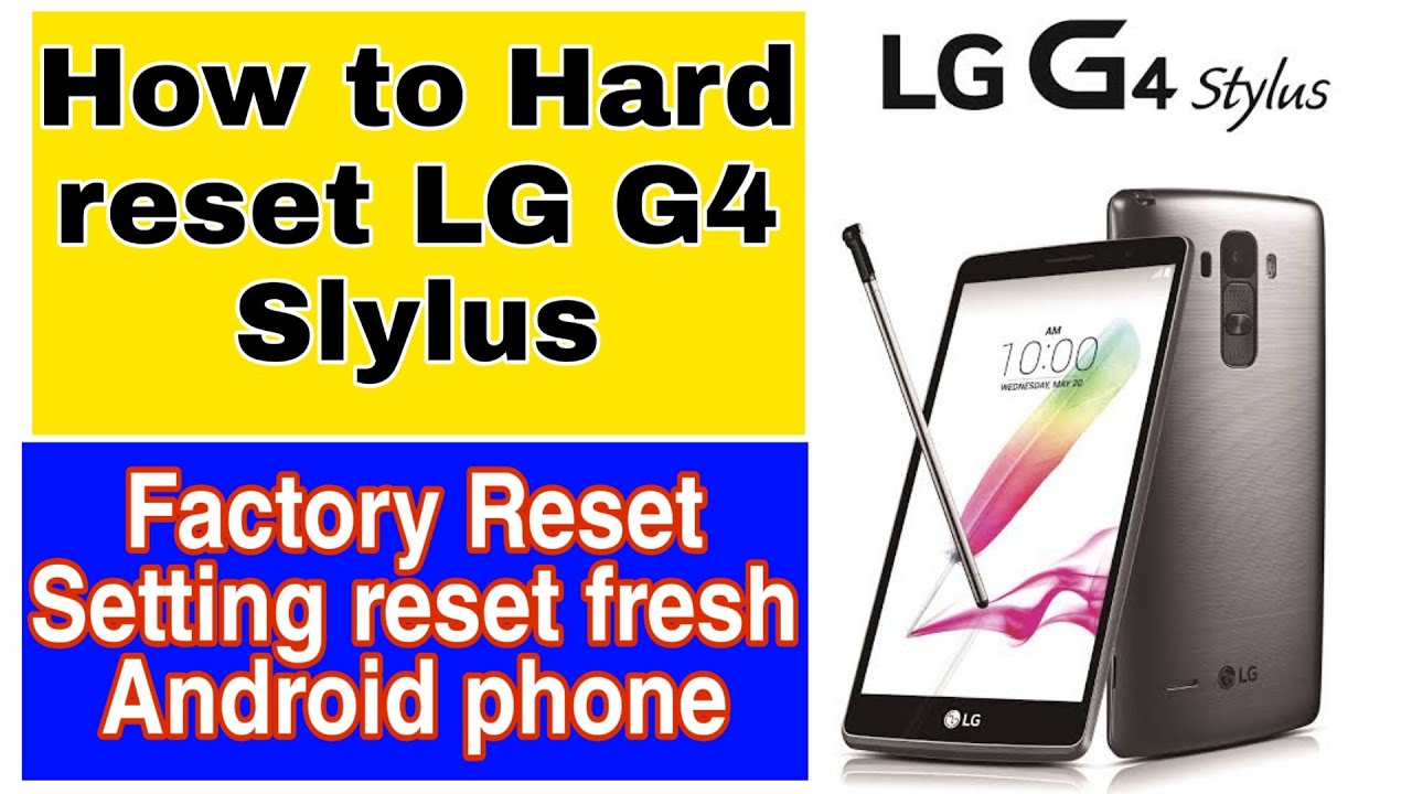 how to lg g4 hard reset Factory reset 2020 - YouTube