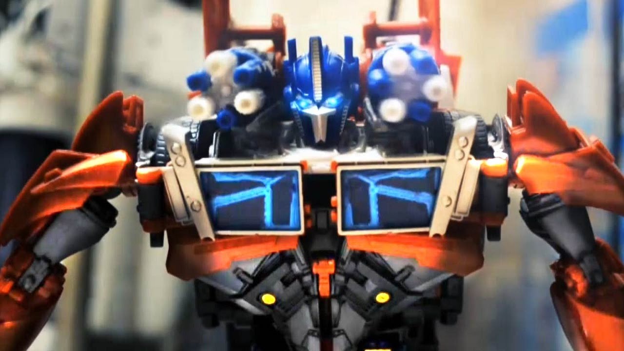 Transformers and Car racing stop motion - YouTube