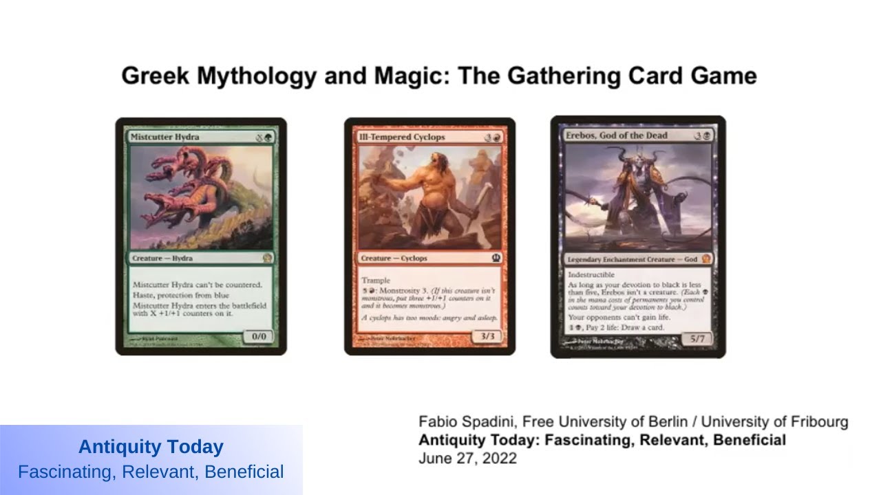 Antiquity Today, 2022: Fabio Spadini, Greek Mythology and "Magic: The ...