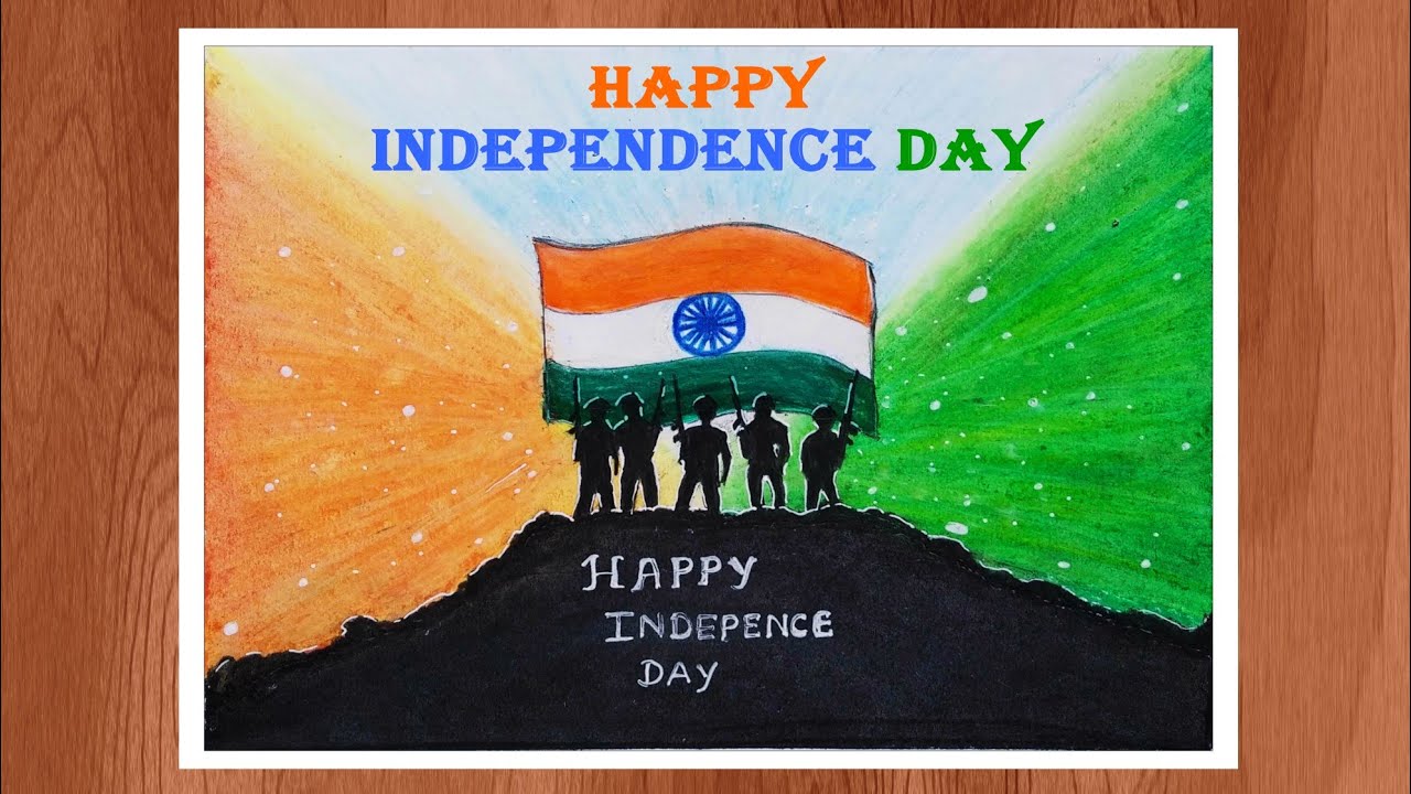 Independence Day - oil pastel drawing || Poster on Independence day ...