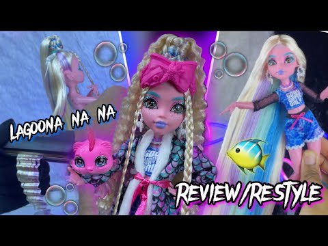 Monster High Spa Day Lagoona Blue Restyle/Review 🐠🐚🫧 - YouTube