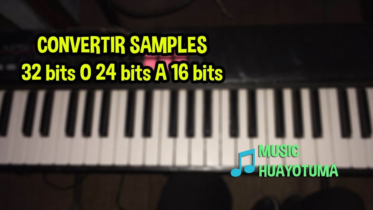 Convertir SAMPLES de 32 o 24 bits A 16 bits Con Audacity - YouTube