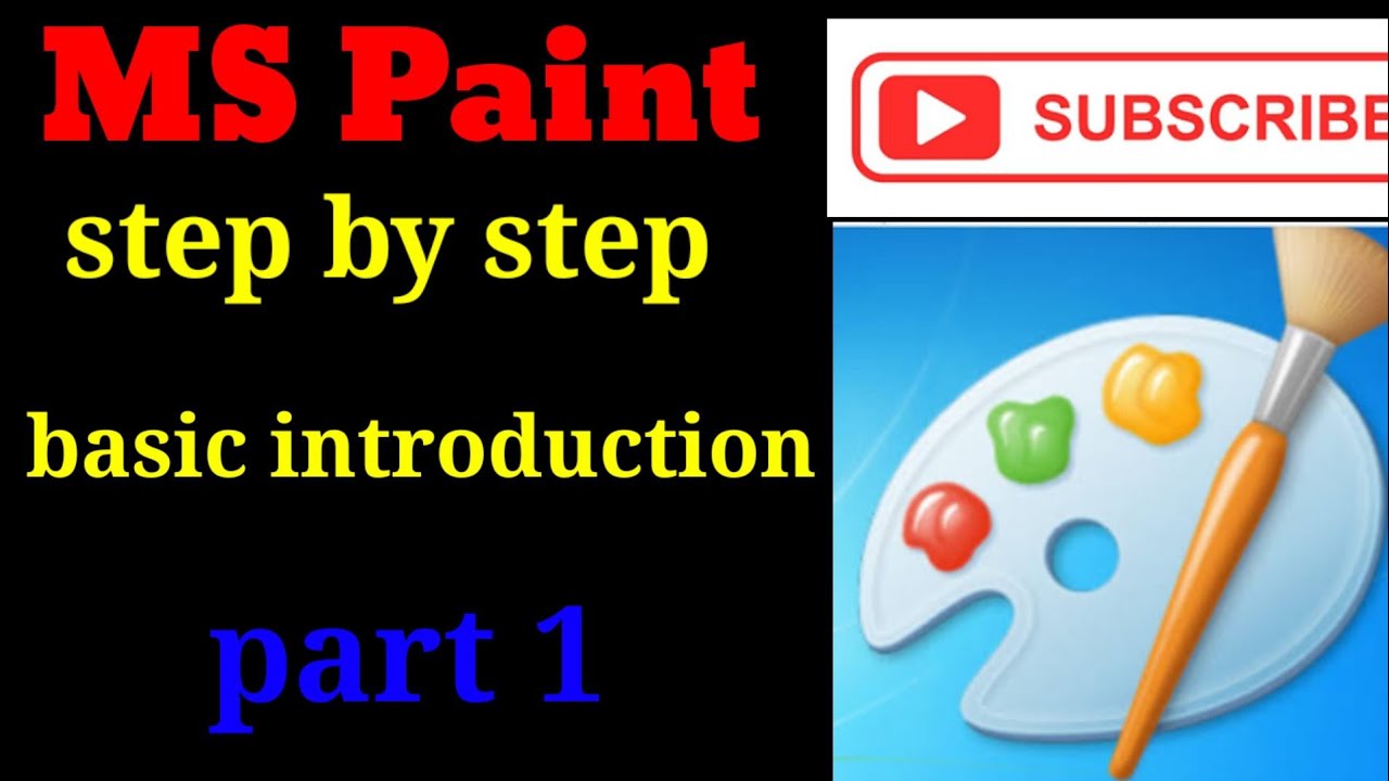 MS Paint Introduction (Part- 1) in Hindi and Step by Step tools of use ...