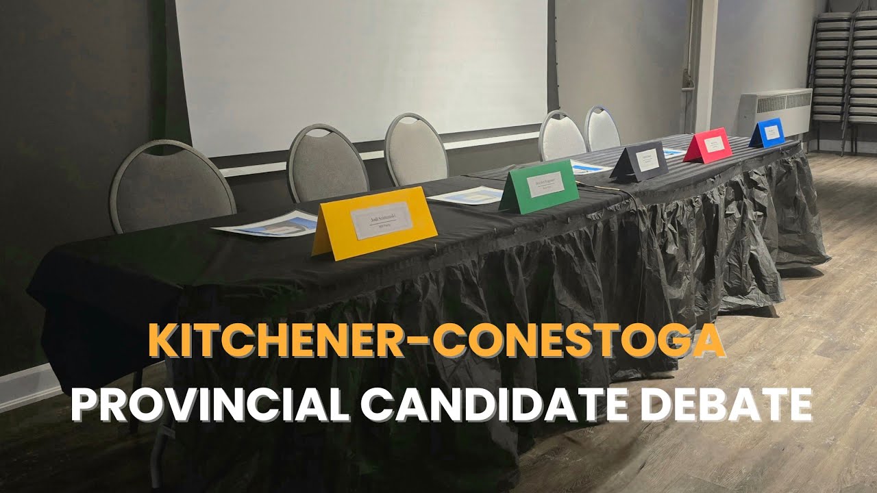 Kitchener-Conestoga Provincial Candidate Debate, 2025 - YouTube