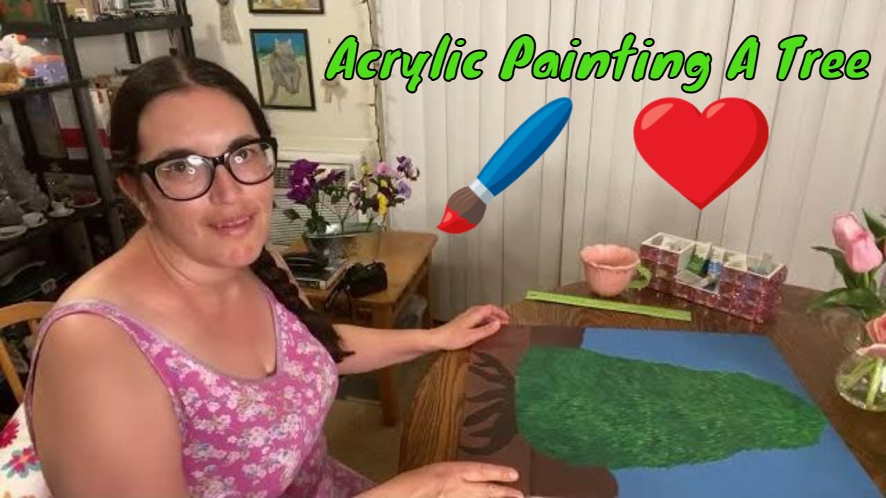 Acrylic Painting A Tree - YouTube