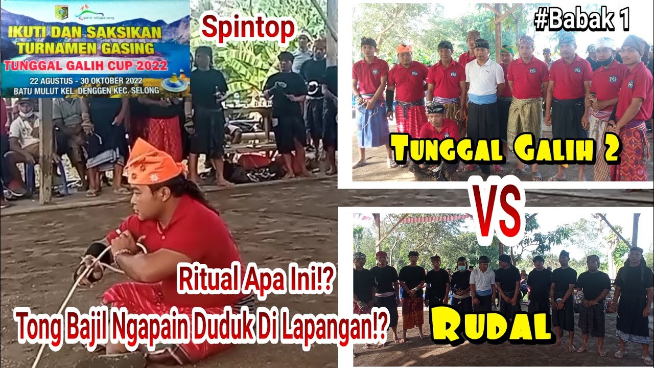 [Babak 1] Tong Bajil BerUlah, Tunggal Galih 2 VS Rudal | Gasing Besi ...