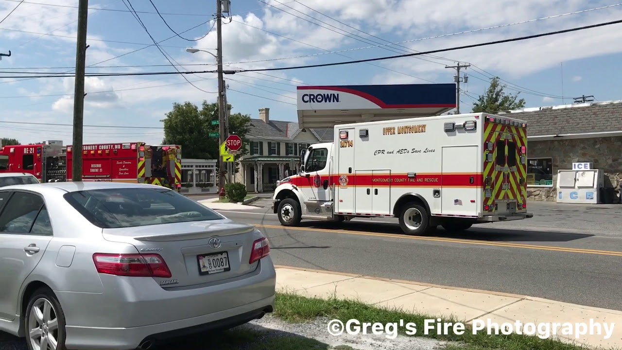 MCFRS Reserve Engine 21/714 Responding X2 - YouTube