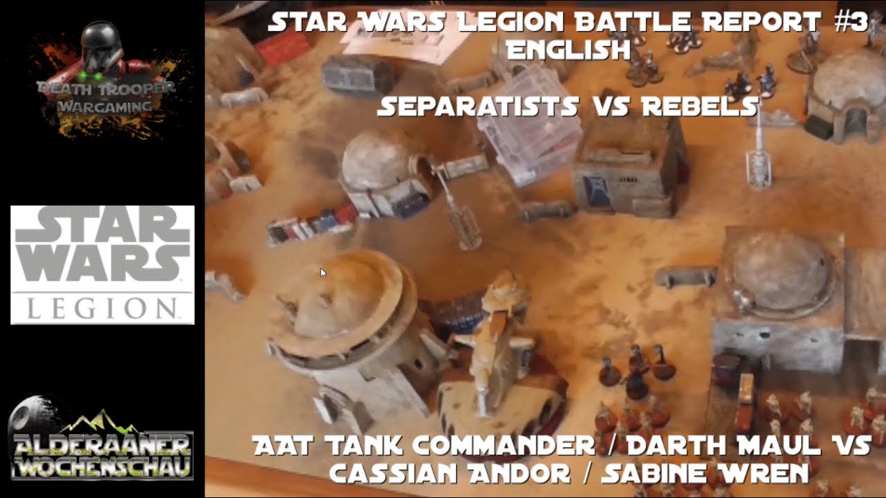 Star Wars Legion Battle Report AAT Tank Commander / Maul Sepas vs ...