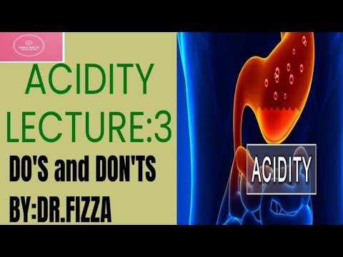 Acidity Do's and Don'ts || Acidity Series by Dr. Fizza || Female Health ...