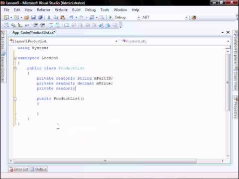 Lesson 5 (Part 1) C# Class, Stored Procedure, Child Gridview, List T, ASP.NET, C# - YouTube
