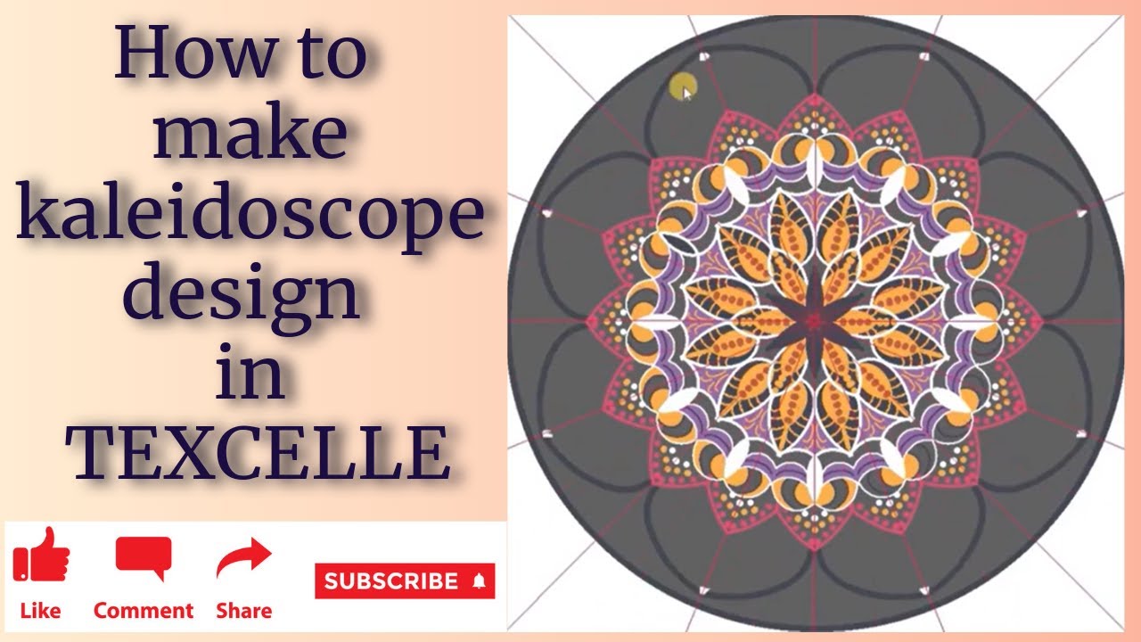 kaleidoscope design in texcelle | Jacquard Design | How to make ...