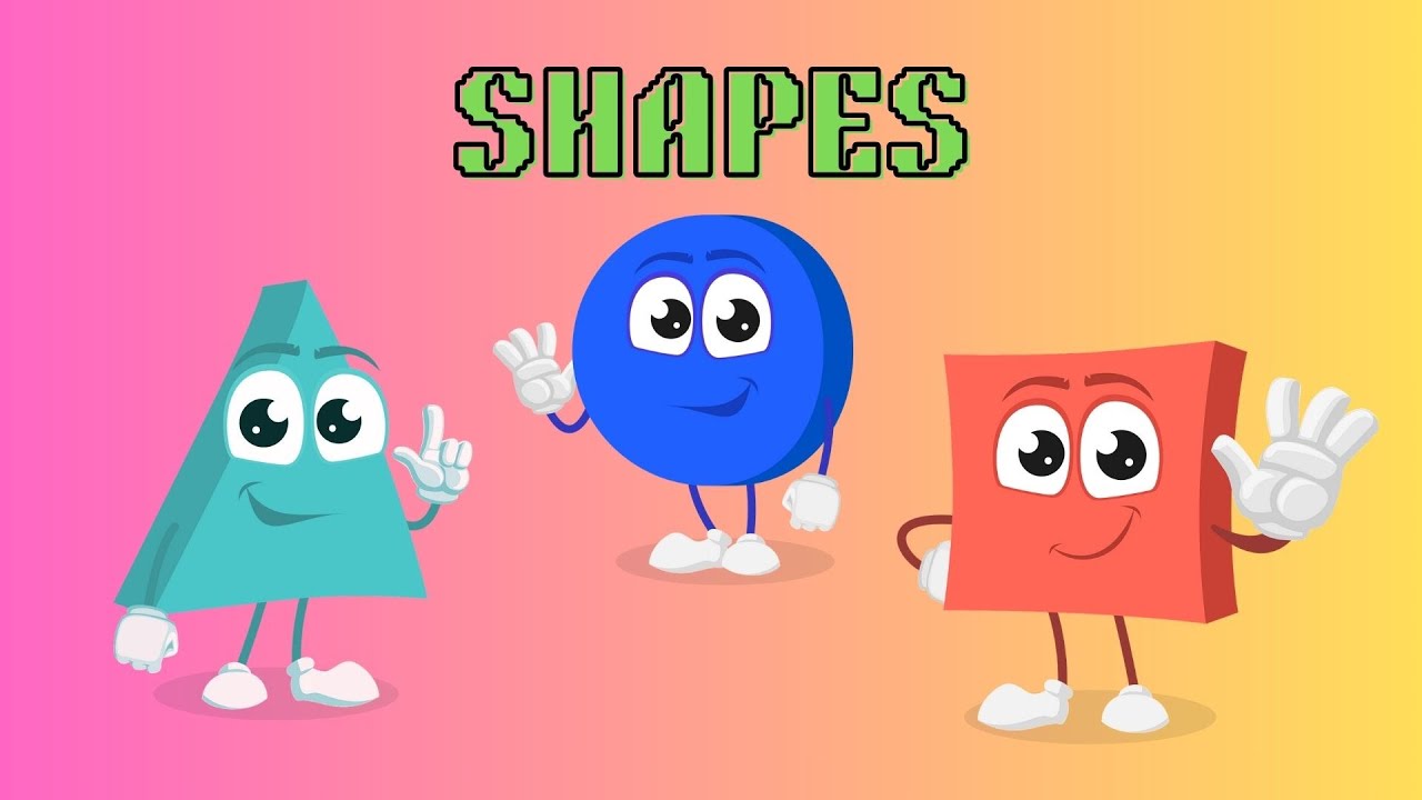 The Shapes Song | Learn 2D Shapes for Kids with Real Examples | Bunny ...